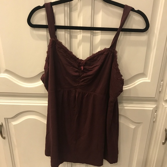 Soma | Intimates & Sleepwear | S O M A Maroon Sleep Shirt | Poshmark